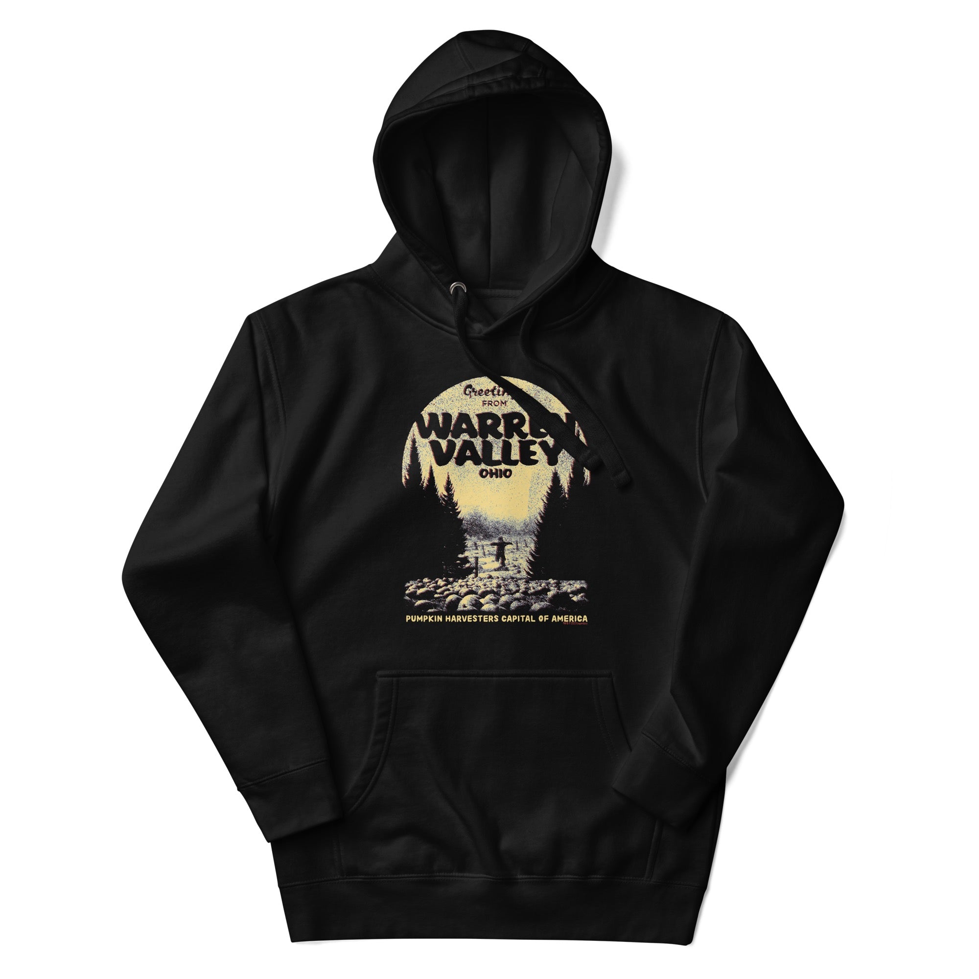 Trick r' Treat Greetings From Warren Valley Ohio Adult Hoodie